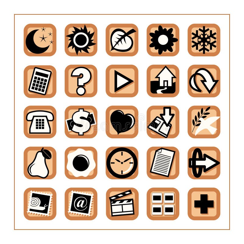 Useful Icons 2 - Version 1 stock vector. Illustration of medicine - 329827