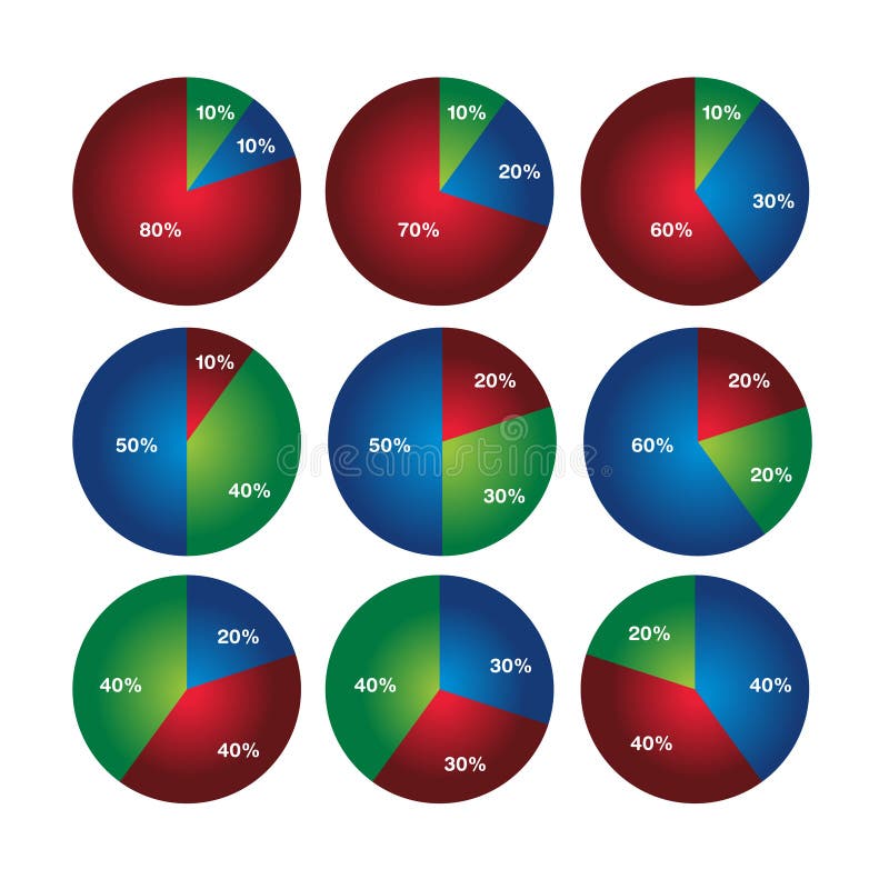 Simple business pie chart stock vector. Illustration of growth - 113937978
