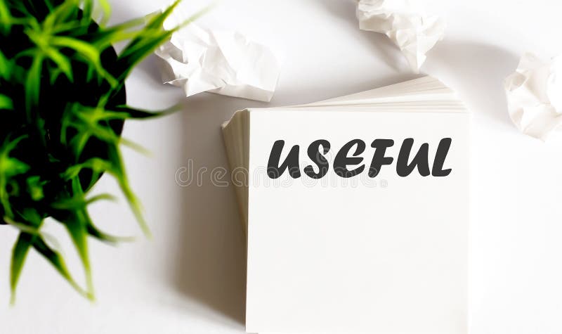 USEFUL Text on a White Stickers. Chart or Mechanism Concept Stock Image ...