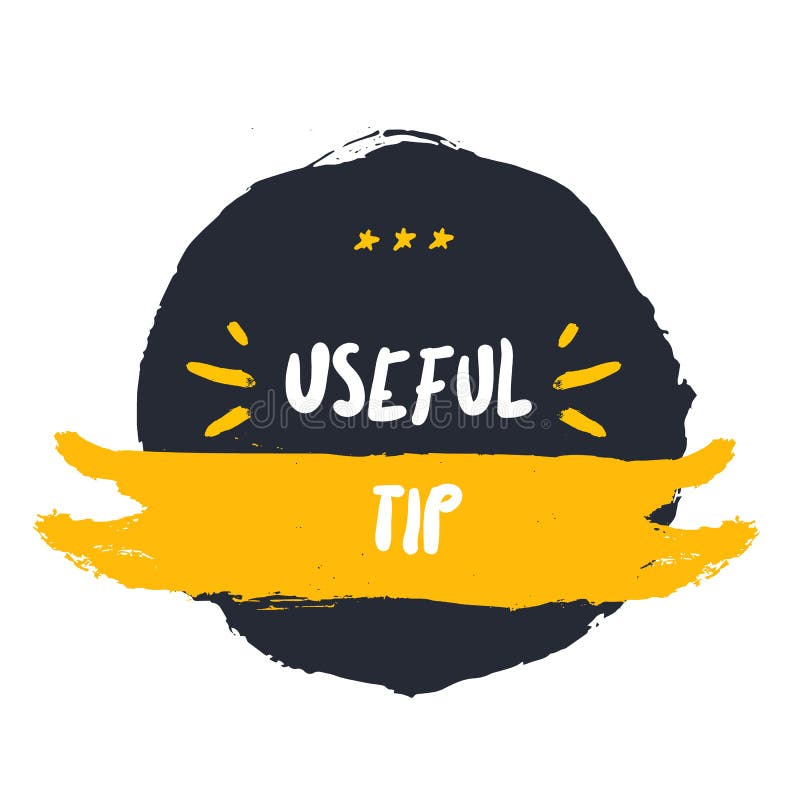 USEFUL Tip in Grunge Style. Education Idea Vector Concept Set. Business ...