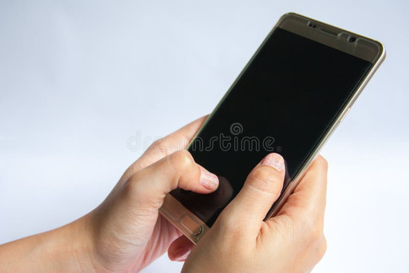 Useing Mobile Phone stock image. Image of telephone, cellular - 62096585