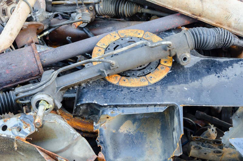 Useless, Worn Out Rusty Brake Discs and Other Stock Photo - Image of ...