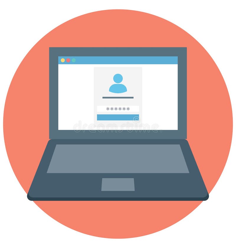 User Account Color Isolated Vector Icon that Easily Can Be Modified and ...