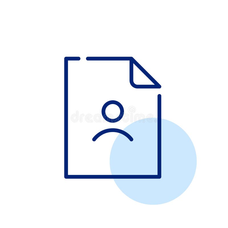 User Account and File Type. Pixel Perfect, Editable Stroke Stock Vector ...