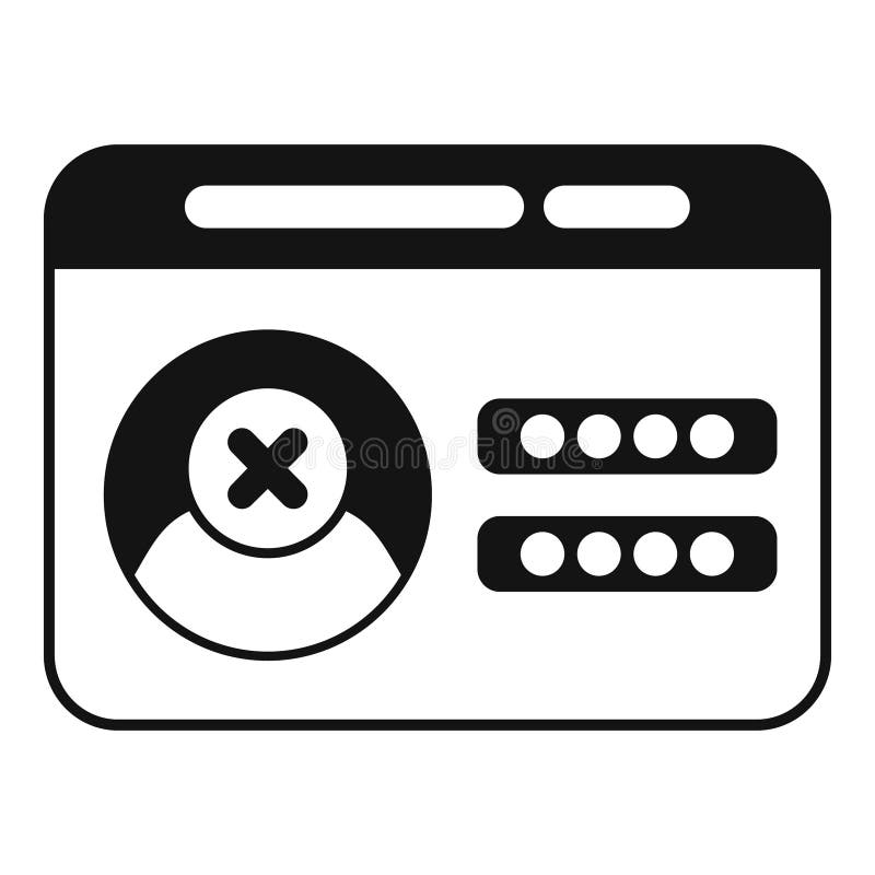 User Account Getting Deleted from Website Interface Stock Vector ...