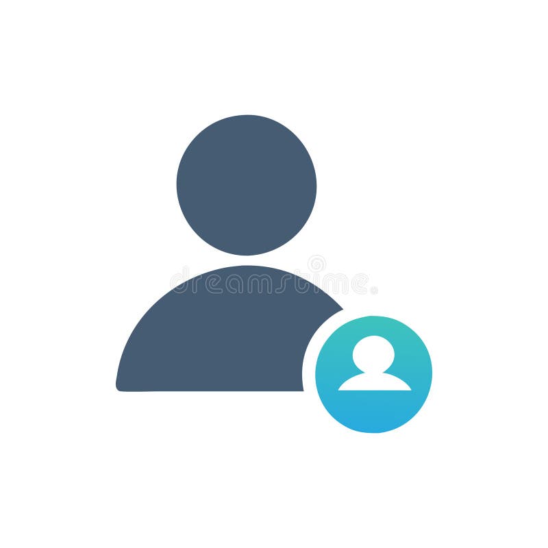 User Account Icon for Digital Services Stock Illustration ...