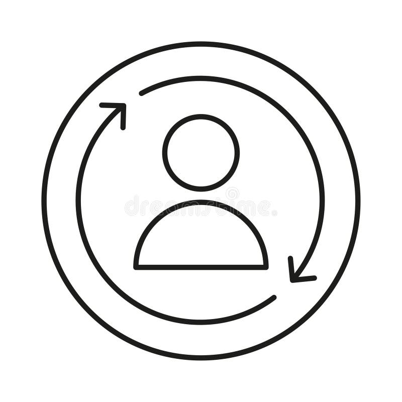 User Account Icon. Human Profile Symbol. Personal Data Vector. Login ...