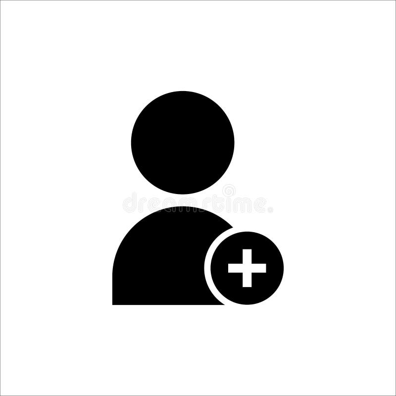 User Add Icon. Admin Symbols. Editable Stroke Stock Vector ...