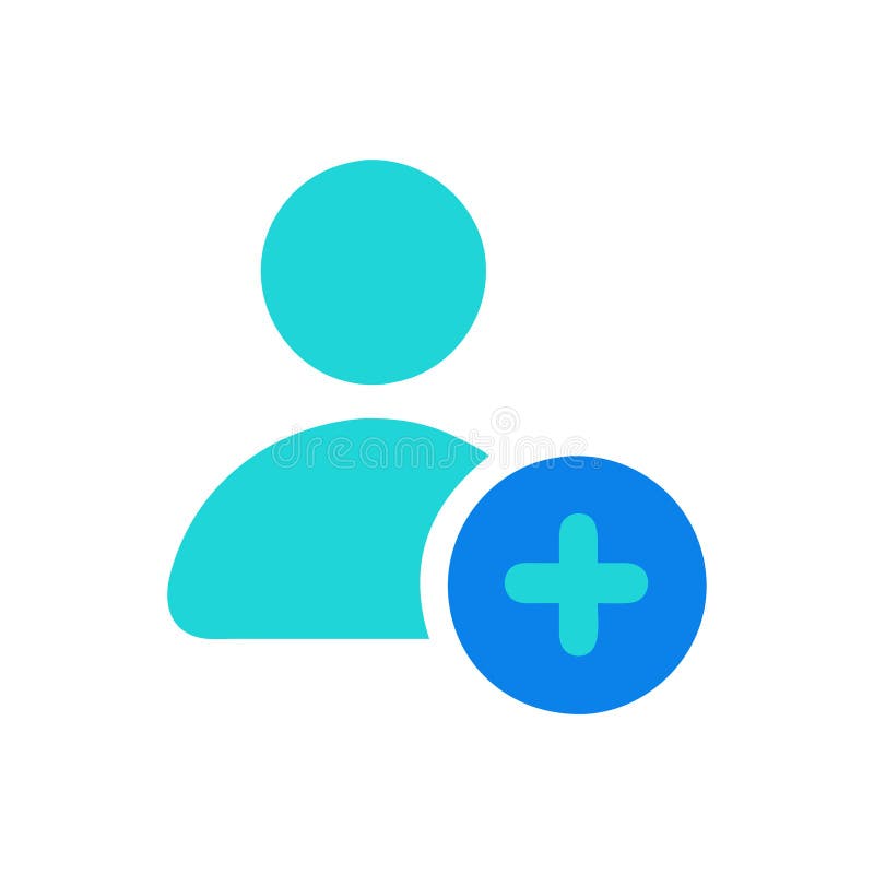 User Add Icons for Community Engagement Stock Illustration ...