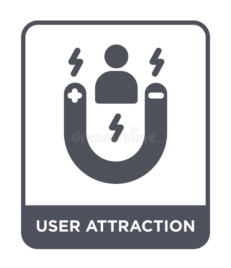 User Attraction Icon. Simple Creative Element. Filled Monochrome User ... User Attraction Icon. Simple Creative Element. Filled Monochrome User ...