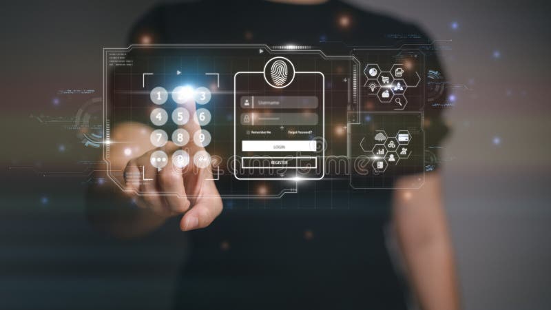 User Authentication System With Biometric Identification Fingerprint Username And Password