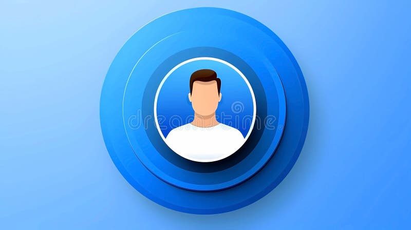 User Avatar Profile Icon for Web Design or Print, Generative AI ...