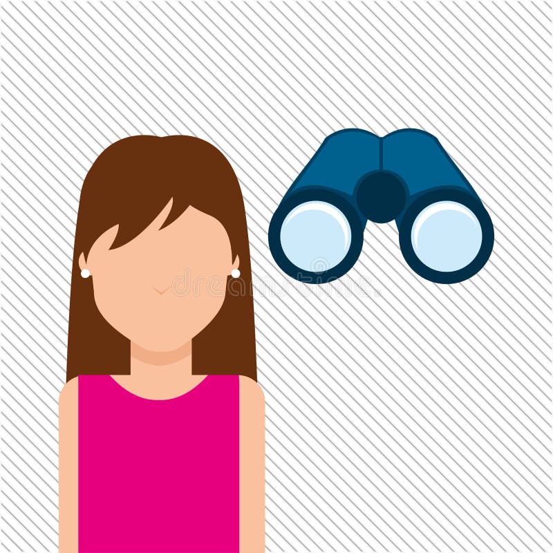User binoculars design stock illustration. Illustration of business ...