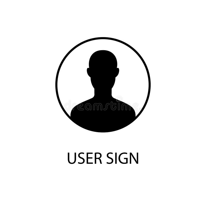 User Black Sign Icon. Vector Illustration Eps 10 Stock Illustration ...