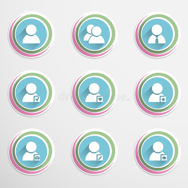 User buttons stock vector. Illustration of information - 42334050