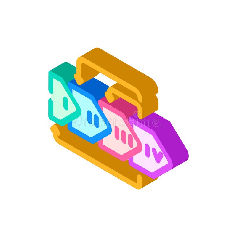 User Centered Design Ucd Isometric Icon Vector Illustration Stock ...