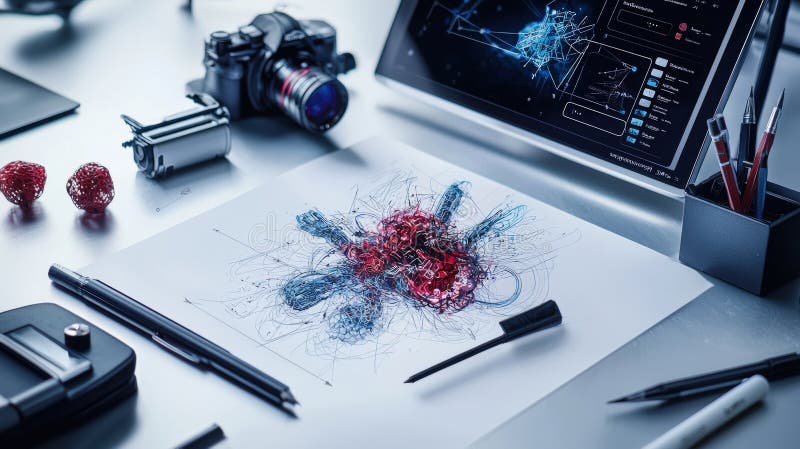 User-centered Interface Design Creative Workspace Digital Art Modern ...