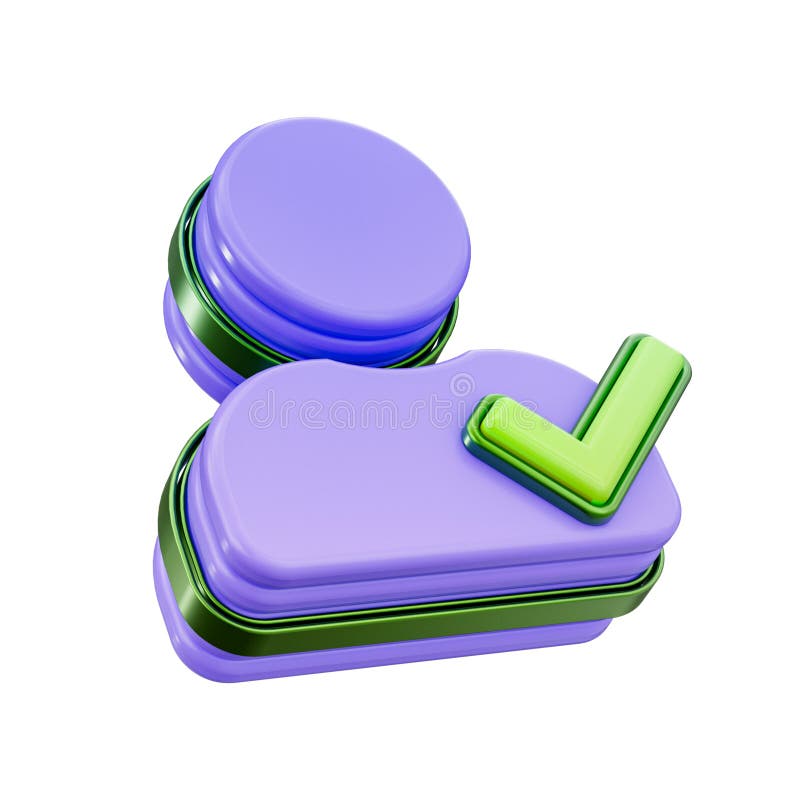 User Check List Icon with Customer Paper Service Dark Background 3d ...