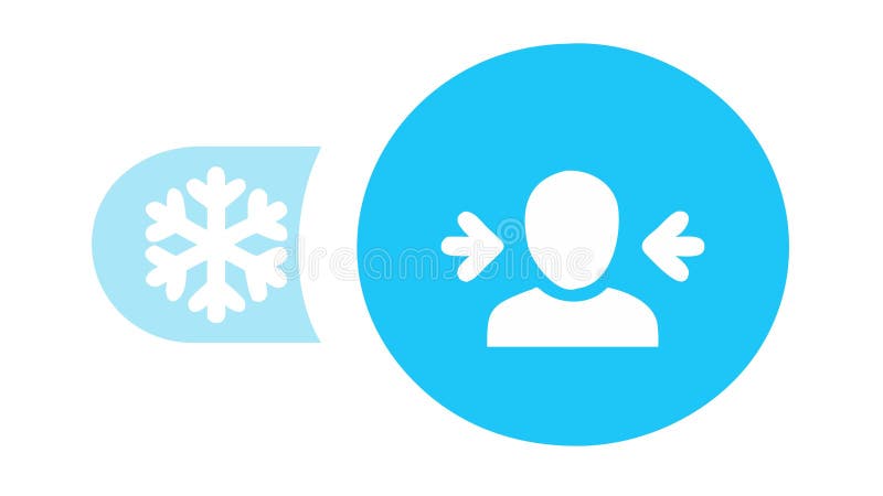 User Climate Control Icon, for Cold Settings and Preferences, Vector ...