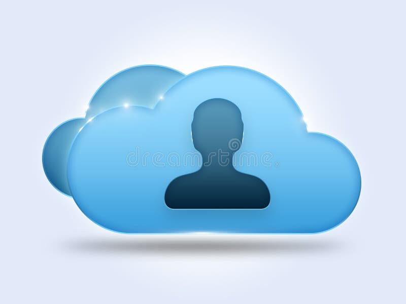 User Cloud Computing Concept Stock Illustration - Illustration of ...