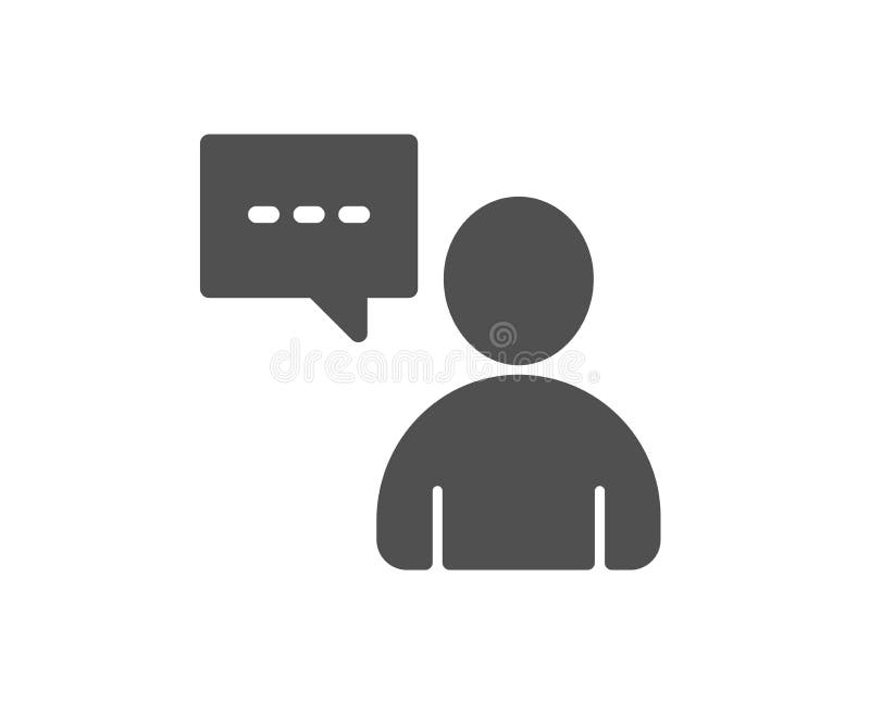 User Communication Icon. Profile Sign. Vector Stock Vector ...