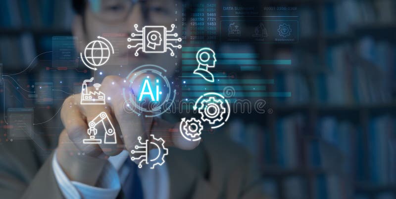 User Concept Using Intelligent Robot Ai System. Chat with Artificial ...