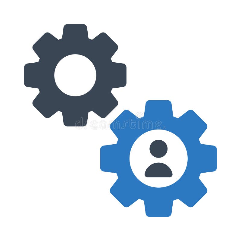 User Configure Vector Glyph Color Icon Stock Illustration ...