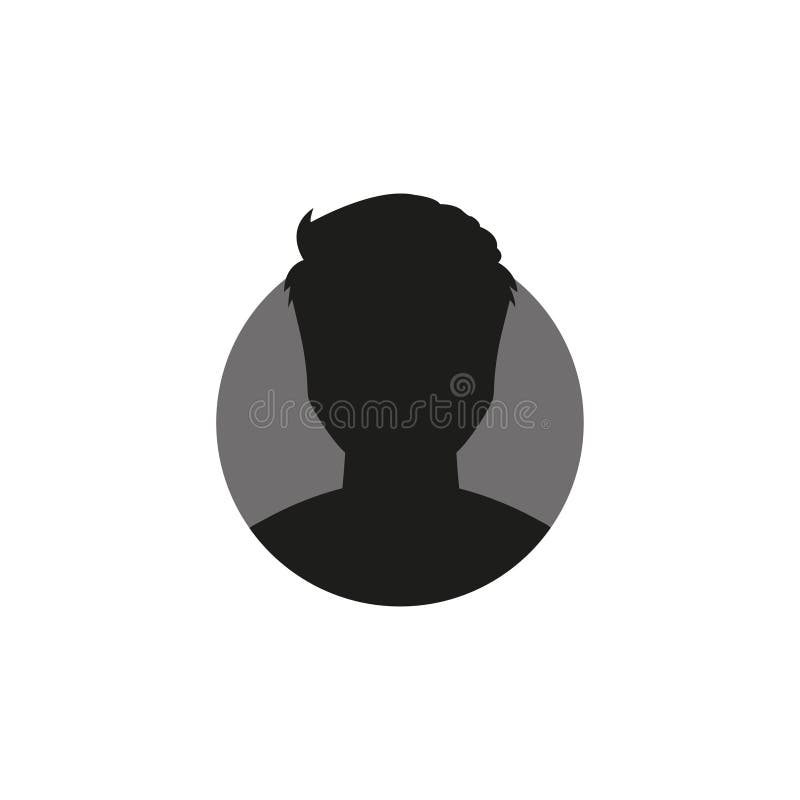 User Contact Icon in Flat Style, Vector Stock Illustration ...
