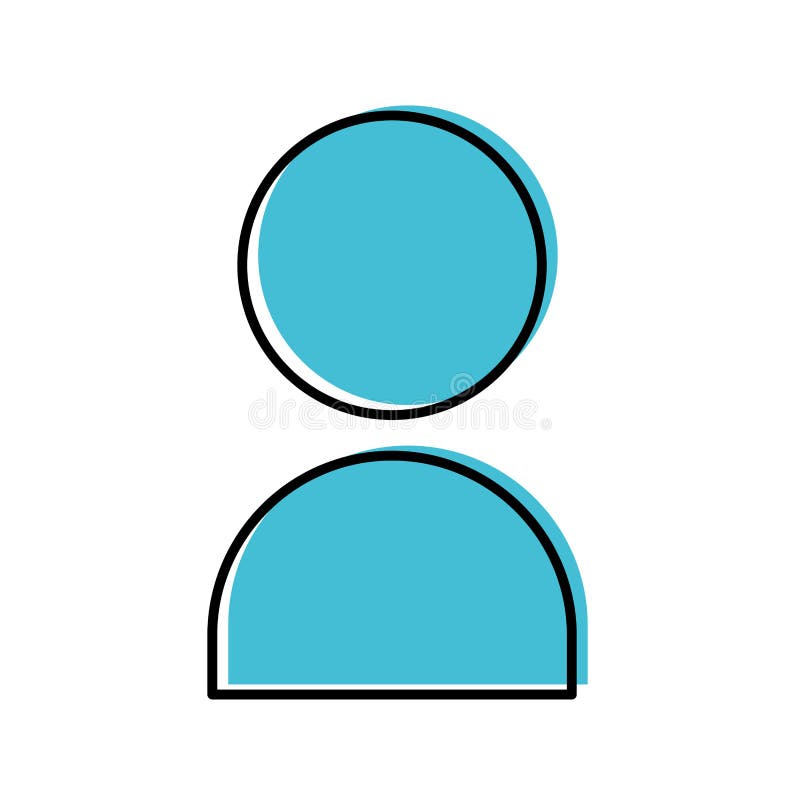 User contact isolated icon stock vector. Illustration of graphic - 95188041