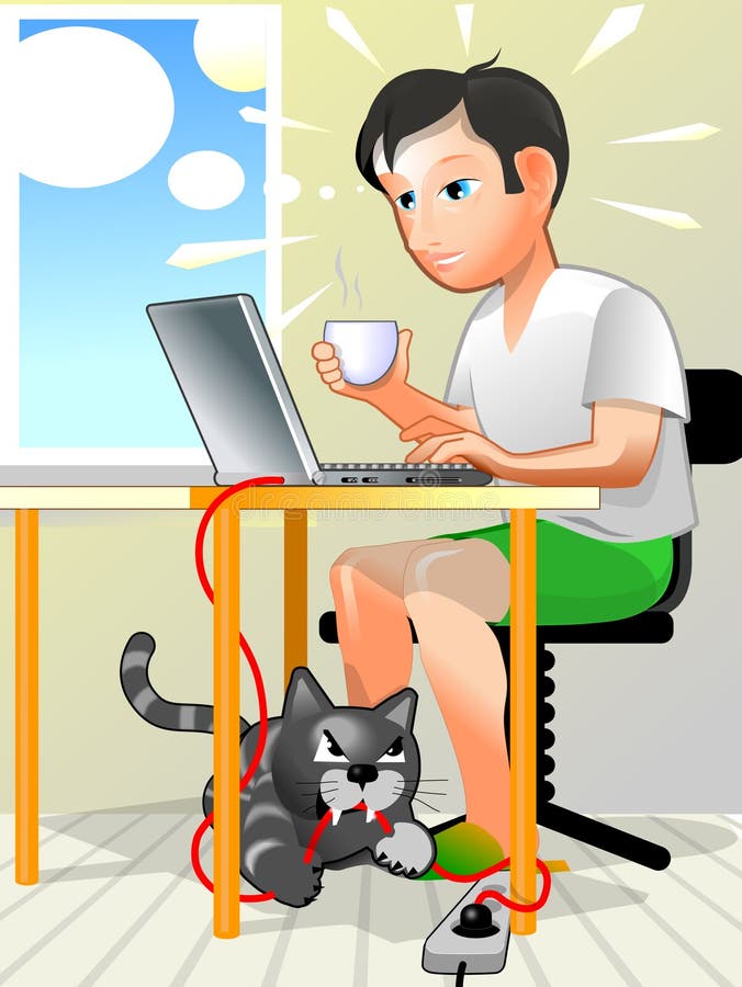 Cat Under Table Stock Illustrations – 278 Cat Under Table Stock ...