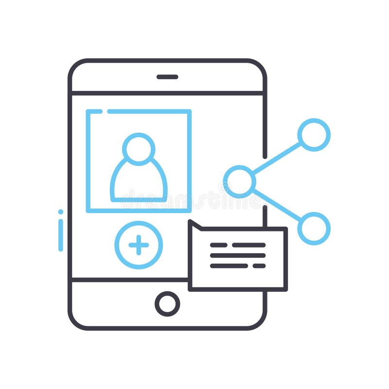 Digital Content Icons, Signs, Outline Symbols, Concept Linear ...