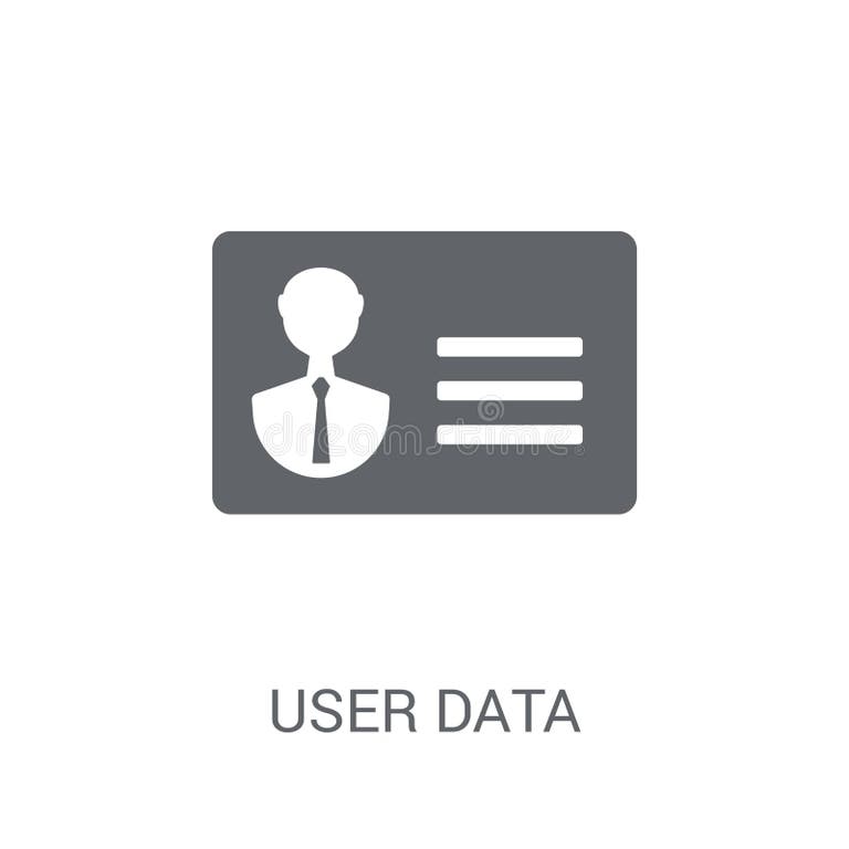 User Data Icon. Trendy User Data Logo Concept on White Background from ...