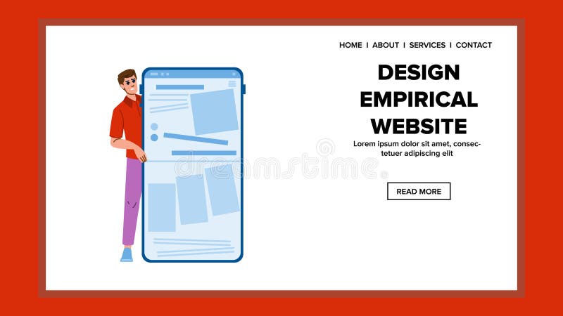 User Design Empirical Website Vector Stock Vector - Illustration of ...