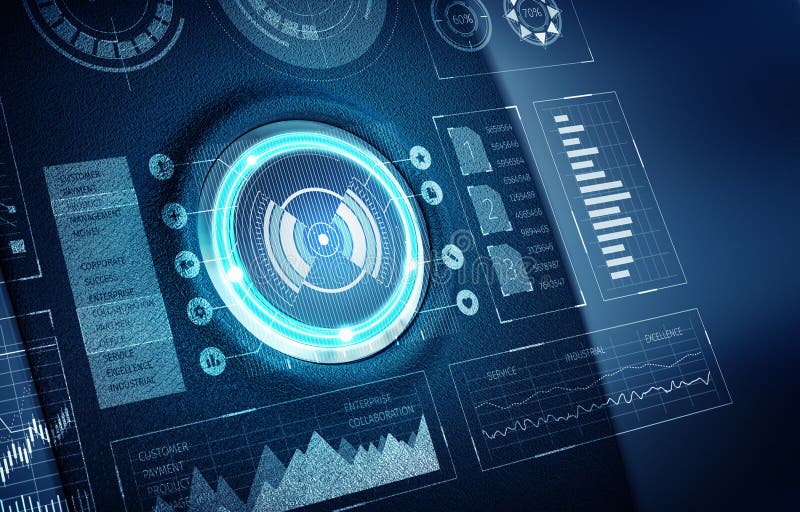 User Digital Display . Mixed Media Stock Image - Image of visual ...