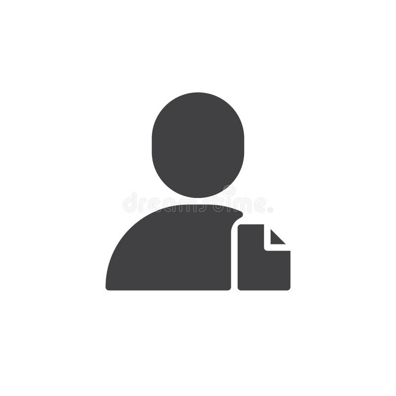 User Document Thin Line Icon. User Form Vector Illustration Isolated on ...