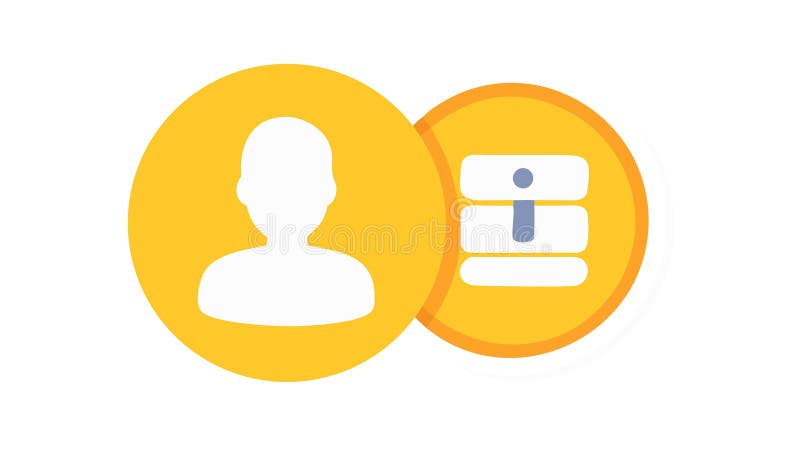 User Documentation Icon: Profile Records Data Filing, Vector Design ...