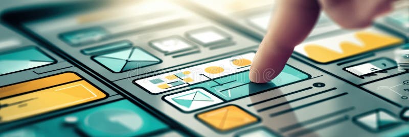 Stylized Smartphone Interface with User Interaction in a Modern Digital ...