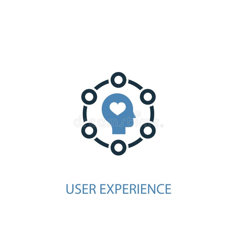 User Experience Concept 2 Colored Icon Stock Vector - Illustration of ...