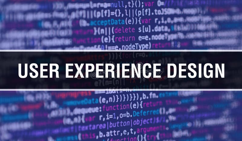 User Experience Design Text Written On Programming Code Abstract 7943