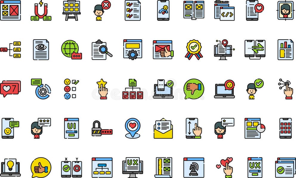 User Experience Icons High-Quality Vector Icons Collection with ...