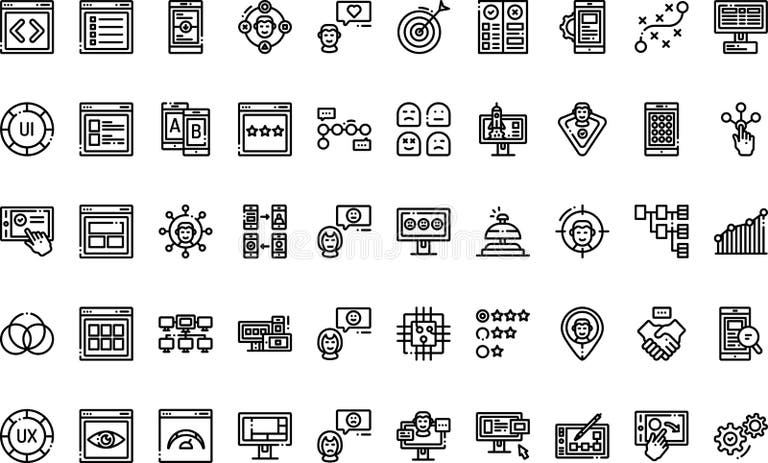 User Experience Icons High-Quality Vector Icons Collection with ...