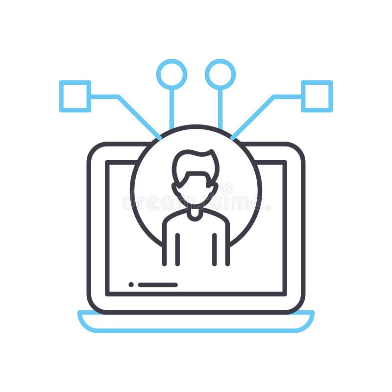 User Experience Line Icon, Outline Symbol, Vector Illustration, Concept ... User Experience Line Icon, Outline Symbol, Vector Illustration, Concept ...