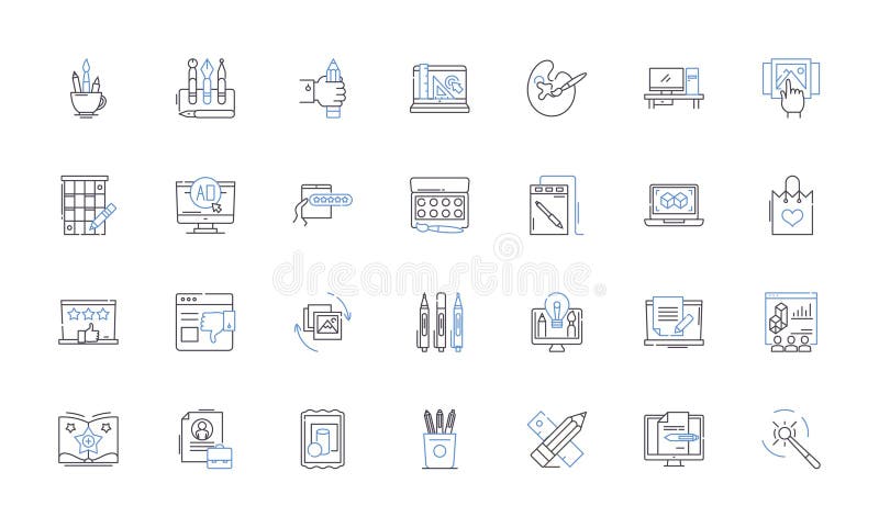 User Experience Line Icons Collection. Intuitive, Seamless, Optimal ...
