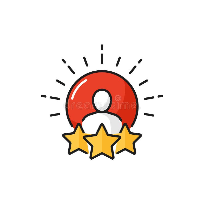 Quality Rating Scale Icon, Rank Stars and Arrow Stock Illustration ...