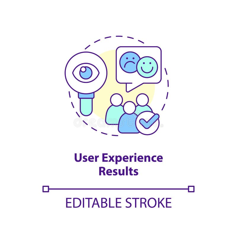 User Experience Results Concept Icon Stock Vector - Illustration of ...