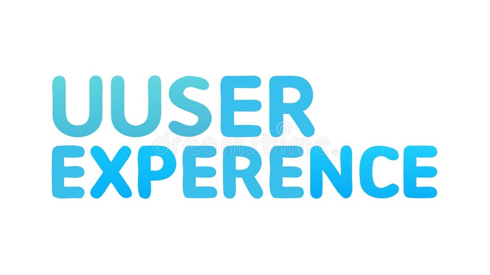 User Experience Text Icon, Digital Design Focus, Vector Design ...