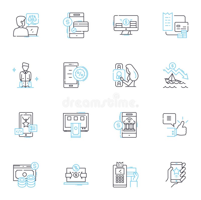 User Exploration Linear Icons Set. Research, Insight, Observation ...