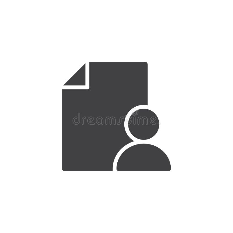 User file outline icon stock vector. Illustration of sign - 130874081