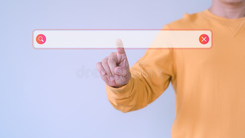 Finger Presses Button To Connect Internet Stock Photos - Free & Royalty ...
