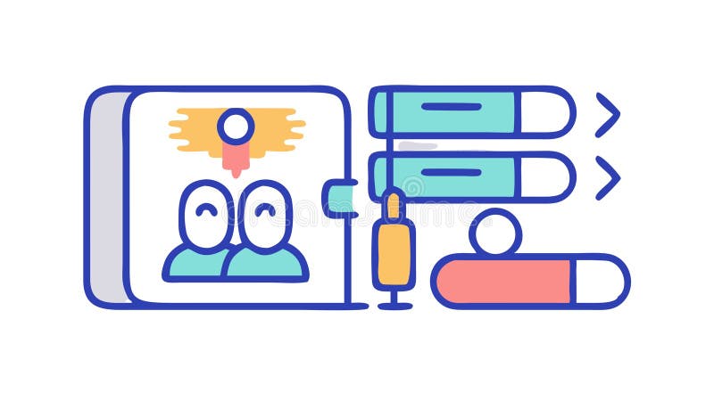 User Flow Team Dynamics Icon: People, Arrows, Interface Design, Vector ...